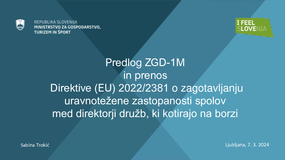 Kakšen je predlog ZGD-1M za implementacijo evropske direktive ...