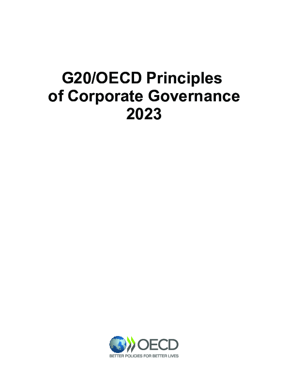 G20/OECD Principles of Corporate Governance | Združenje nadzornikov Slovenije