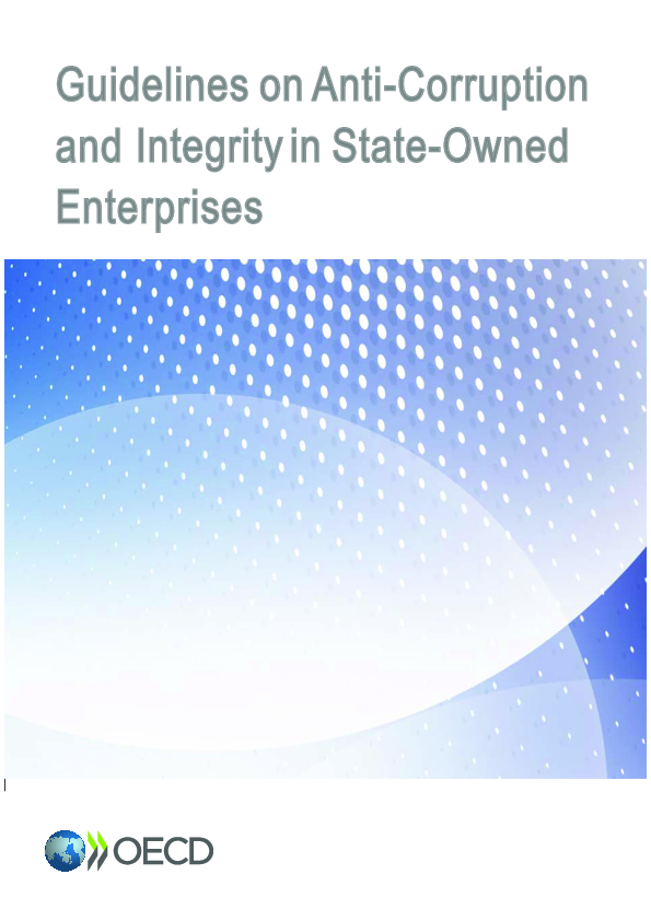 OECD Guidelines on Anti-Corruption and Integrity in State-Owned ...