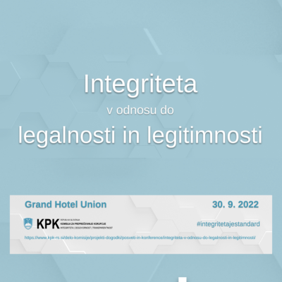 Integriteta v odnosu do legalnosti in legitimnosti | Združenje ...